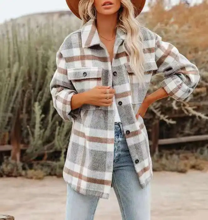 Shacket – Plaid Relaxed Shape & Easy Layering Comfort